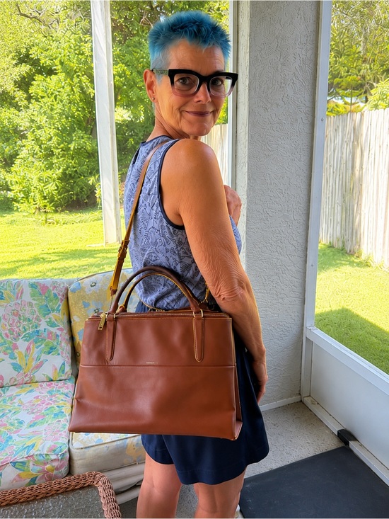 Coach | Bags | Coach Borough Edgepaint Leather Crossbody Satchel Cognac ...